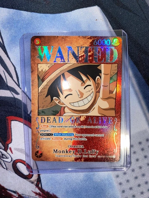ONE PIECE TCG Card Game MONKEY D LUFFY WANTED ST01-012 Parallel Alt Art ...