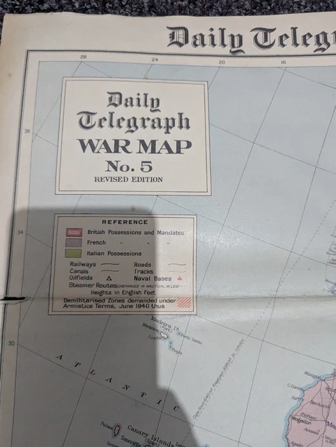 DAILY TELEGRAPH WAR Map No 5 £3.03 - PicClick UK