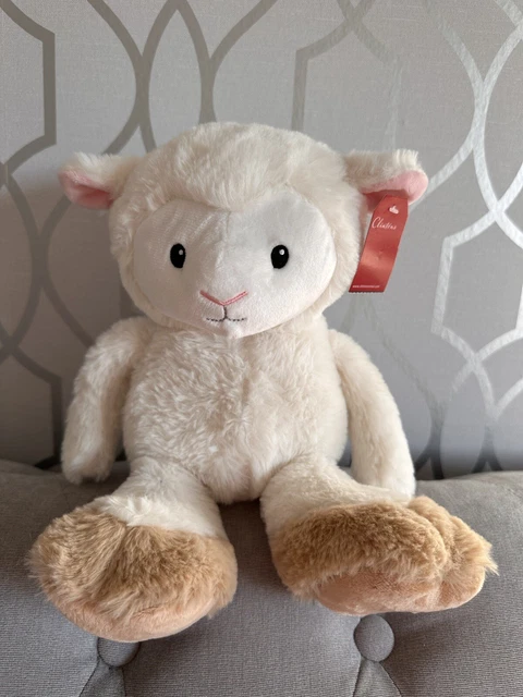 CLINTON CARDS SHEEP Lamb cream Soft Plush Toy comforter Baby new 10 ...