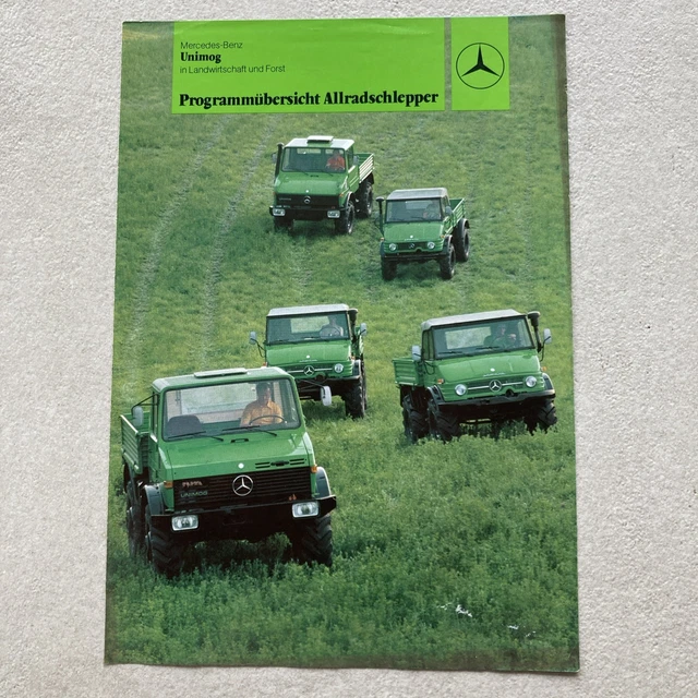ORIGINAL PROSPEKT UNIMOG Allradschlepper Programmübersicht Mercedes 4 ...