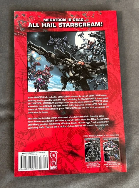TRANSFORMERS MOVIE REIGN of Starscream SIGNED Vol 1 TPB (IDW 2007) 1st ...