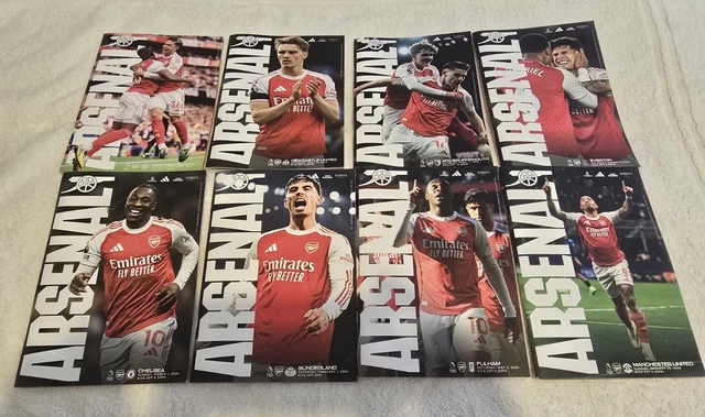 PREMIER LEAGUE ARSENAL Bundles Cf 8 Home Games Programmes £52.70 ...