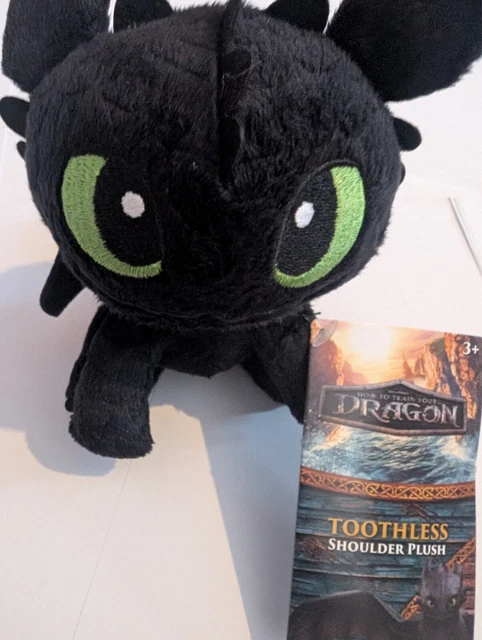 DREAMWORKS HOW TO Train Your Dragon TOOTHLESS Shoulder Plush * FAST ...