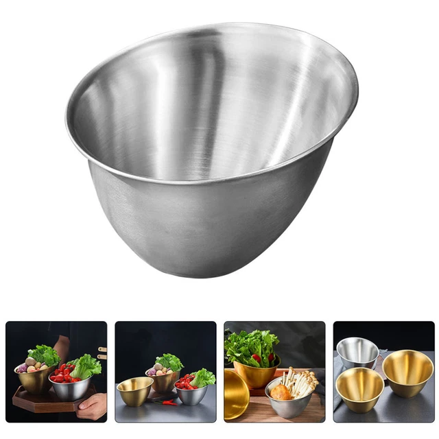 CONTAINER GARBAGE STAINLESS Steel Inclined Basin Lettuce Bowl Salad £13 ...