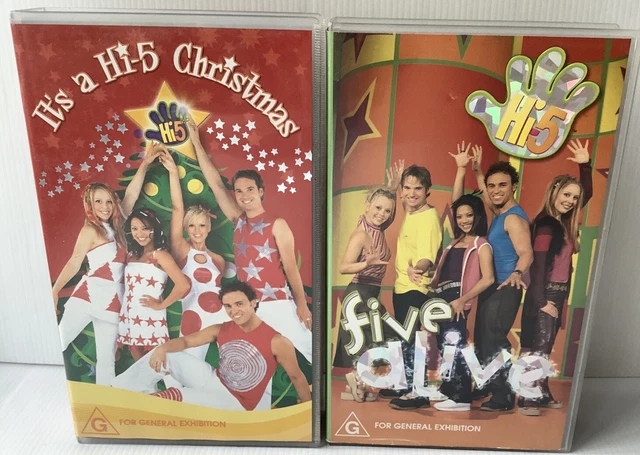 HI5 VHS TAPE X2 Five Alive and It’s a Hi5 Christmas vintage Rated G VGC ...