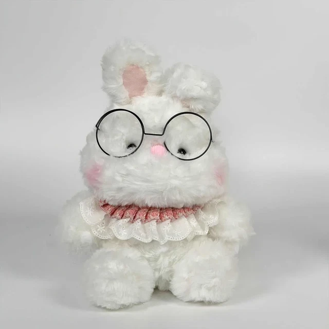 CUTE SPECTACLED BUNNY Plush, 25cm, Soft Huggable Gift for Her £15.00 ...