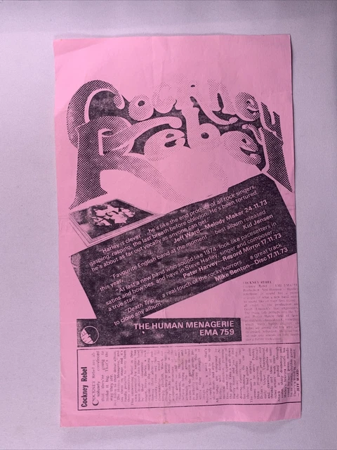 COCKNEY REBEL PRESS Release Original The Human Menagerie Album ...