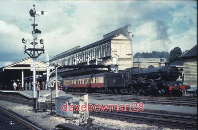 COLOUR RAIL SLIDE, BRW1113, GWR Castle, 5055 'Earl of Eldon', Exeter St ...