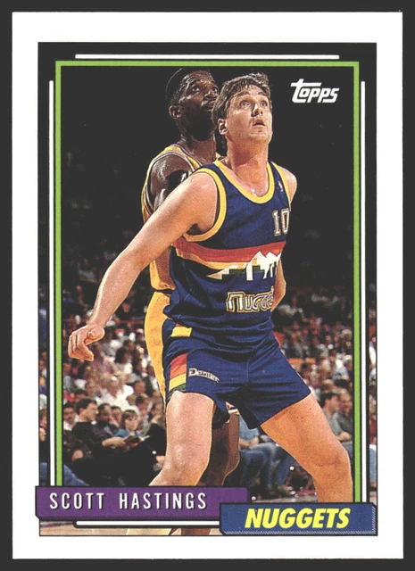 NUGGETS SCOTT HASTINGS #50 1992-93 Topps Denver EUR 1,88 - PicClick FR