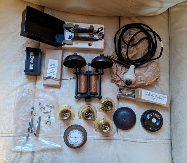 VINTAGE TELEPHONY TELEPHONE GPO Items Bell Set Switches etc £25.00 ...