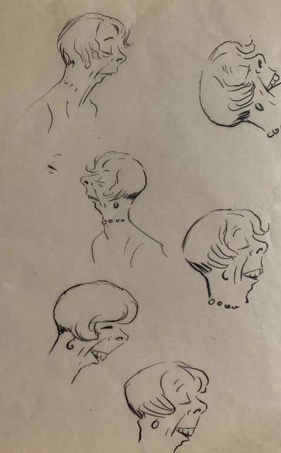 GEORGES GOURSAT DIT SEM (1863-1934) DESSIN PORTRAIT DE MADAME GILROY ...