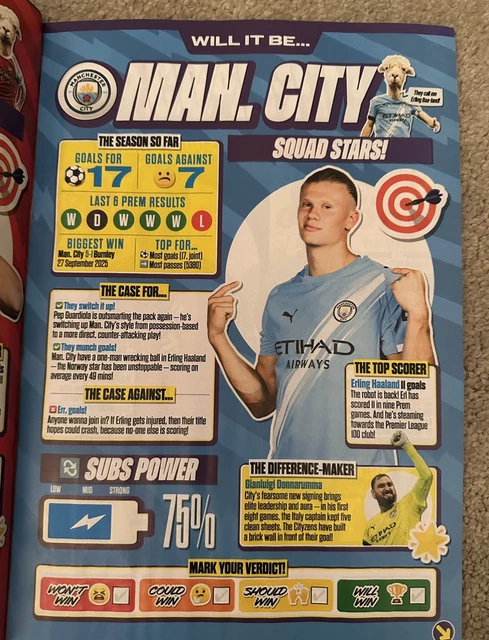 MOTD MATCH OF The Day Magazine 5th-18th November 2025 5-18/11/25 Prem ...