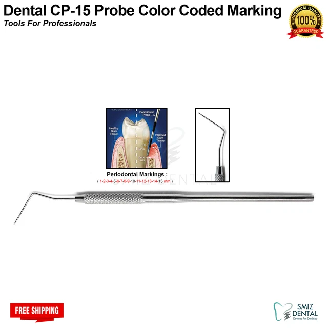 DENTAL ENDODONTIC PROBE CP-#15 Examination Probes Diagnostic Explorer ...