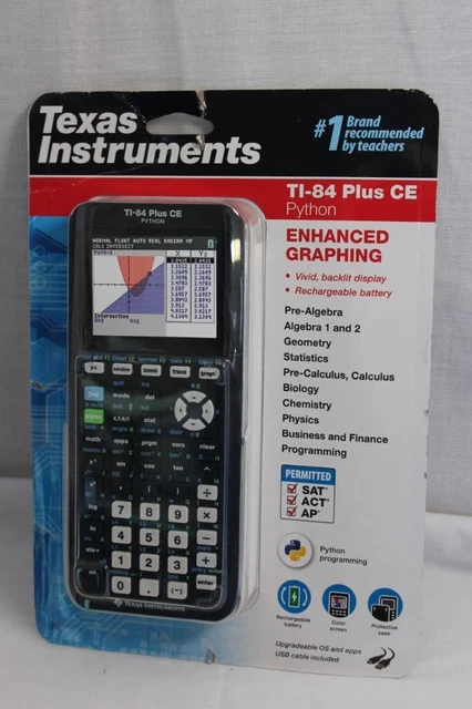 TEXAS INSTRUMENTS TI-84 Plus CE Python Enhanced Graphing Calculator ...