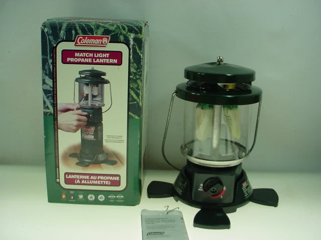 COLEMAN PORTABLE PROPANE Camping Lantern Model 5155A Two Mantle Lantern $45.95 - PicClick CA