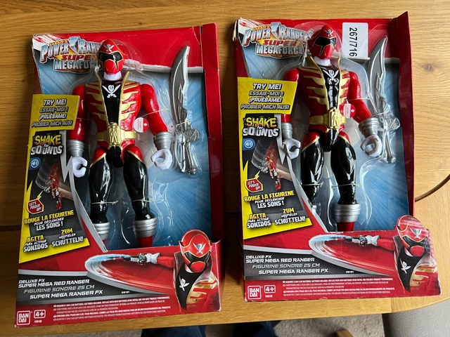 POWER RANGERS SUPER Megaforce Deluxe Shake sounds Red ranger + sword ...
