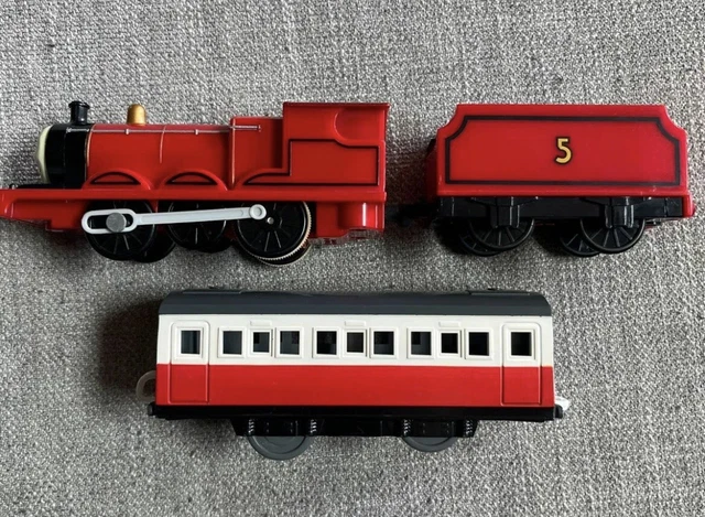 THOMAS & FRIENDS TOMY Plarail Trackmaster Classic James Rare Train Used ...