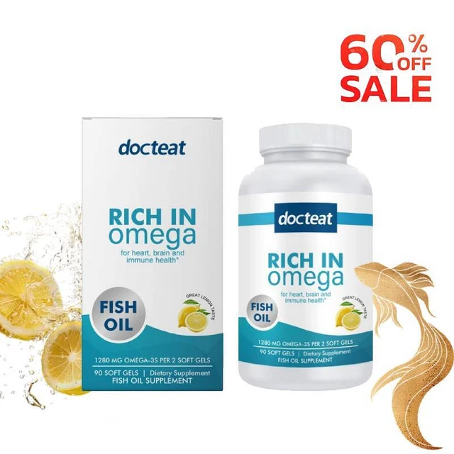 RICH IN OMEG a Fish Oil Capsules 3s For Heart,Brainand Immune Health~ £ ...