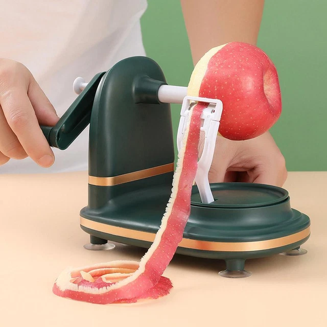 HAND-CRANKED APPLE PEELER & Slicer - Fruit Processing Machine ...