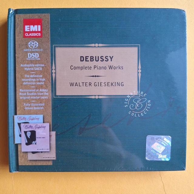 DEBUSSY: COMPLETE PIANO Works by Walter Gieseking (SACD) 2012 Sealed ...