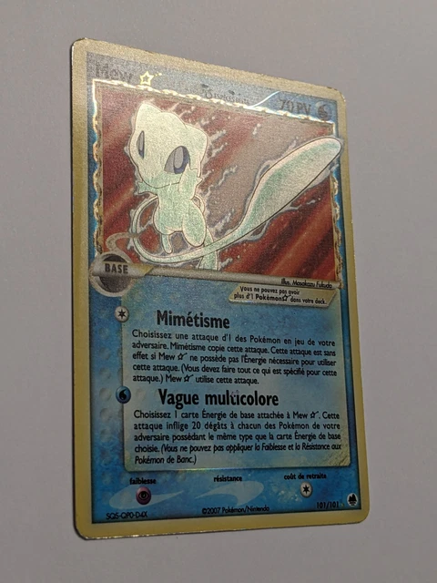 CARTE POKÉMON & Mew Star 101/101 " EX Île des Dragons Fr EUR 499,00 ...