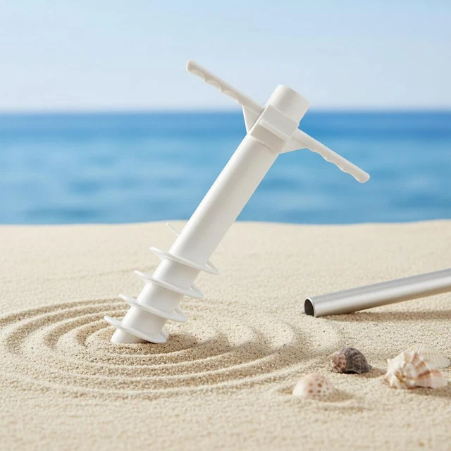 SPIRAL SAND ANCHOR Wind Resistant Sand Screw Stake Portable £16.06 ...