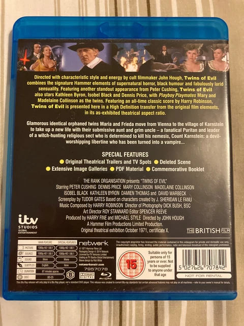 TWINS OF EVIL (Network Blu-ray, 2014, OOP) £8.07 - PicClick UK
