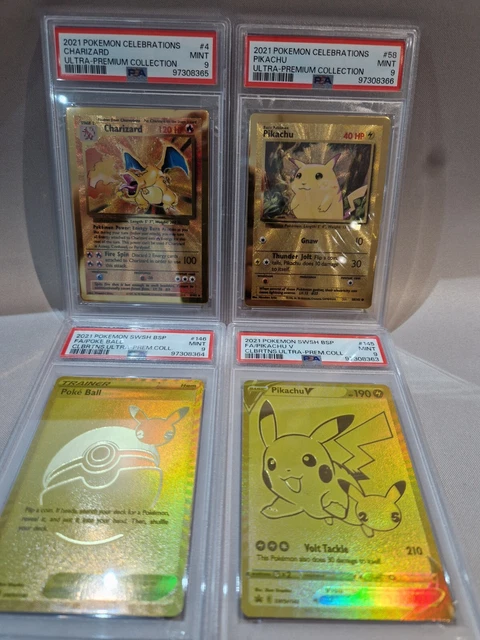 POKEMON CELEBRATION CHARIZARD & Pikachu PSA 9 ultra premium full Promo ...