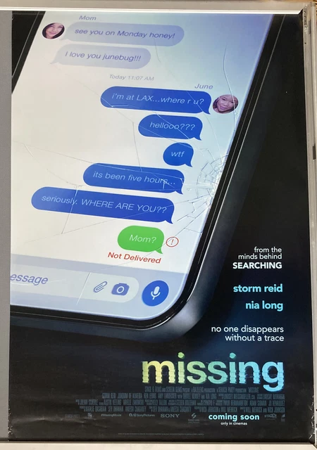 CINEMA POSTER: MISSING 2023 (One Sheet) Tim Griffin Storm Reid £9.95 ...