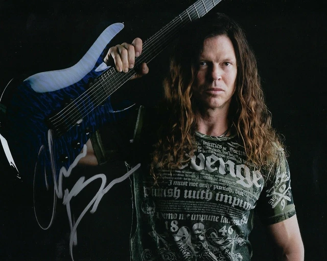 GFA MEGADETH GUITARISTE Chris Broderick Signé Dédicacé 8x10 Photo C6 ...