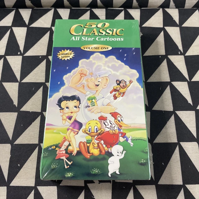 CLASSIC CARTOONS VHS Video Tape 1995 Six Hours Animation 50 All Star ...