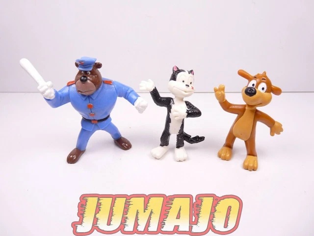 FIG13 LOT 3 figurines PVC YOLANDA : PIF le chien & HERCULE + policier 8 ...