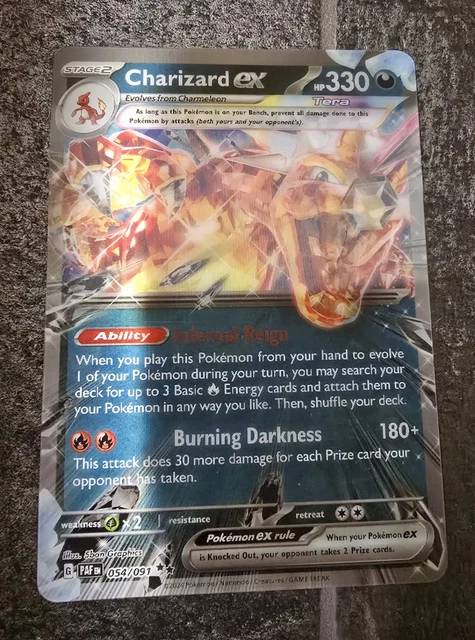 JUMBO LENTICULAR CHARIZARD EX 054/091 Oversize Pokemon Card £4.90 ...