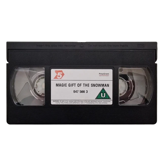 VHS MOVIE MAGIC Gift of the Snowman Animation Video Cassette Tony Ali ...