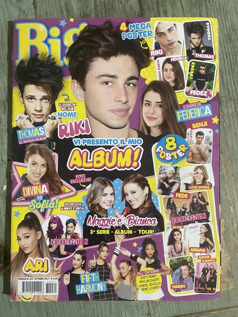 RIVISTA BIG MEGA Poster Harry Styles Fedez Riki Thomas Divina Ariana ...