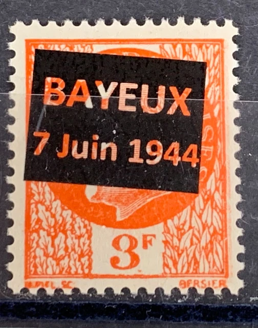 LOCAL FRANCE 1945 Liberation overprint Bayeux MNH £2.49 - PicClick UK