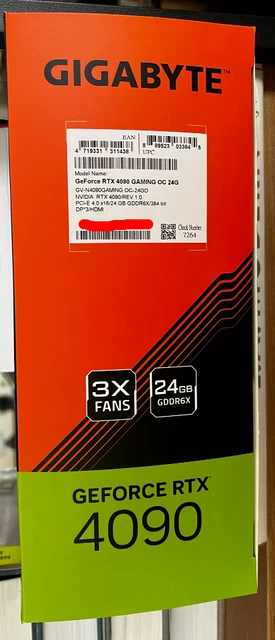 GIGABYTE GEFORCE RTX 4090 WINDFORCE 24GB GDDR6X Graphics Card - NEW! IN ...