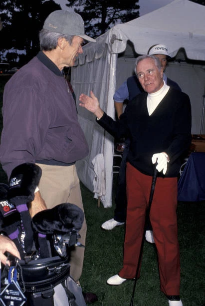 JACK LEMMON CLINT Eastwood at AT&T Pebble Beach National Pro-A- 1994 ...