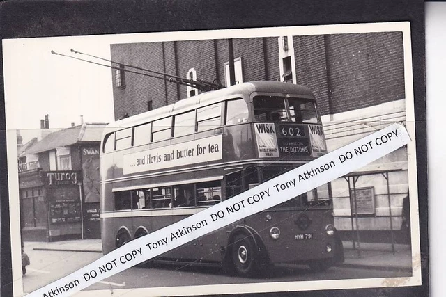 LONDON TRANSPORT - Q1 Type Trolley Bus No. 1791 On Route 602 - Photo ...
