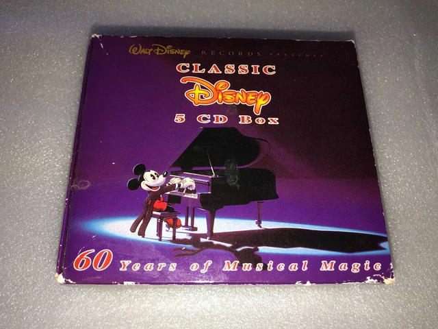 CLASSIC DISNEY 5 CD Box Set 60 Years Of Musical Magic Walt Disney ...