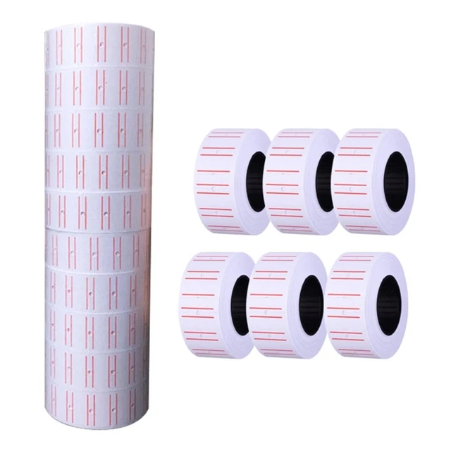 10 ROLLS SELF Adhesive Price Labels Paper Tag Sticker Single Row for ...