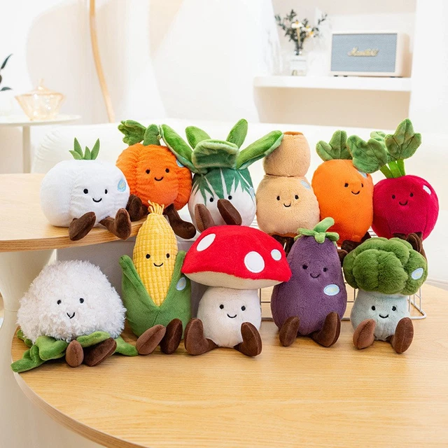 PLUSH VEGETABLE TOY Set With Soft Short Plush For Kid Creative Kitchen Decor $19.49 - PicClick AU
