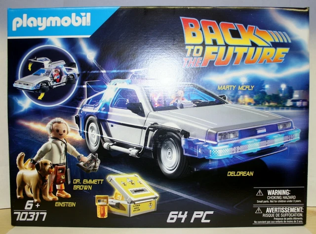 PLAYMOBIL BACK TO the Future DeLorean Time Machine Car Toy Set 64pcs ...