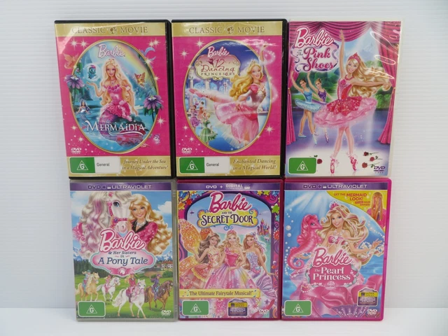 6 X BARBIE Movie Set-The Secret Door/The Pearl Princess - DVD - Region ...