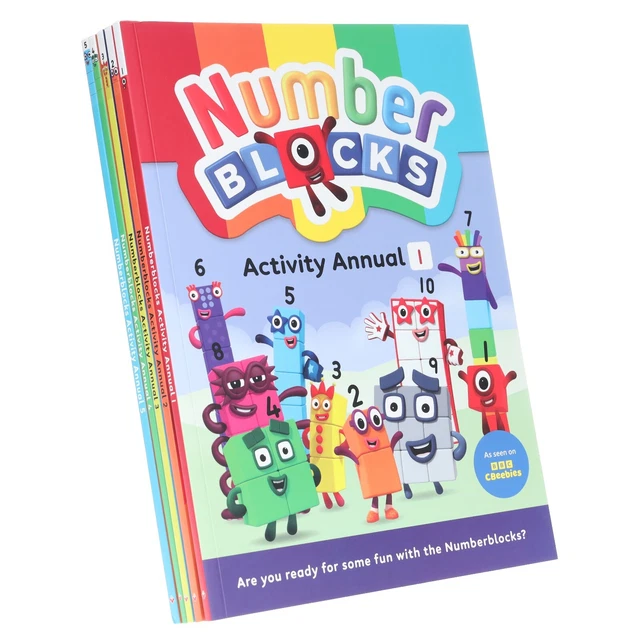 NUMBERBLOCKS FUN ACTIVITY Annuals 1-5 Collection: 5 Books Set - Ages 4 ...