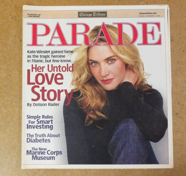 PARADE NEWSPAPER MAGAZINE - Kate Winslet - Titanic Actress £19.91 ...