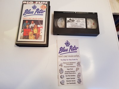 BLUE PETER HERE s One I Made Earlier VHS Video Includes Original ...