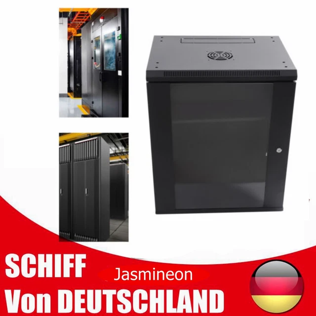 15U NETWORK SERVER Data Cabinet Wall Mount Enclosure Rack Glass Door ...