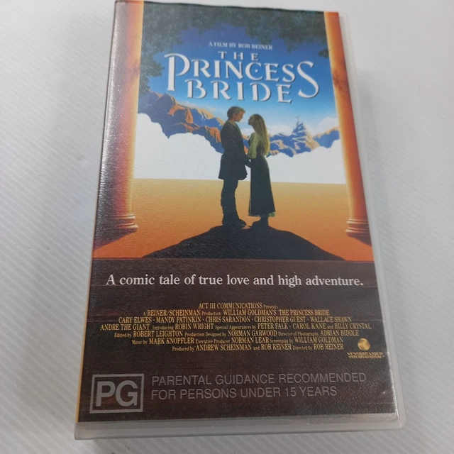 THE PRINCESS BRIDE vhs video tape - A comic tale of true love and high ...
