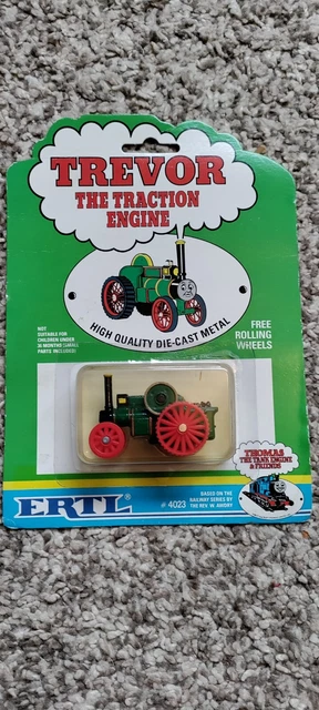 THOMAS & FRIENDS ERTL TREVOR THE TRACTION ENGINE DIECAST NEW CLOUD CARD ...